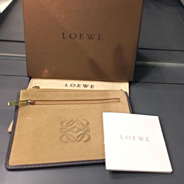 LOEWE NEW LEATHER POUCH, Luxury, Bags & Wallets on Carousell