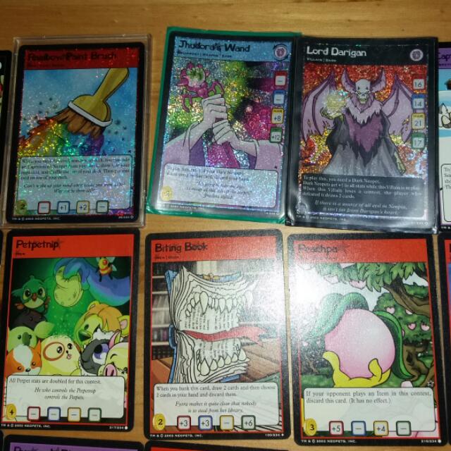 Neopets TCG Set (4 Foils, 1 Battle For Meridian Set), Hobbies & Toys ...