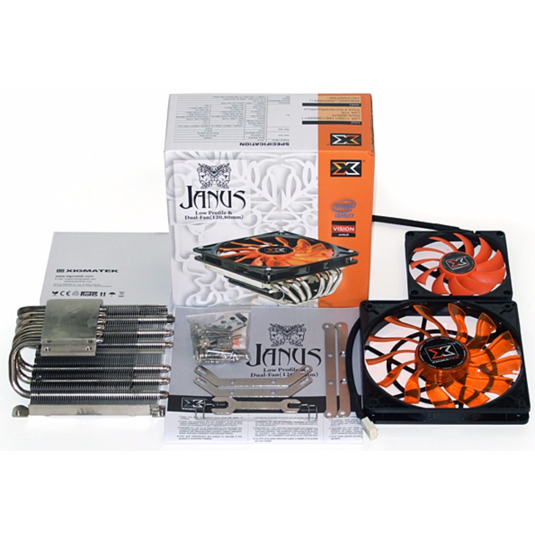 XIGMATEK JANUS LOW PROFILE CPU COOLER, Electronics, Computers on Carousell
