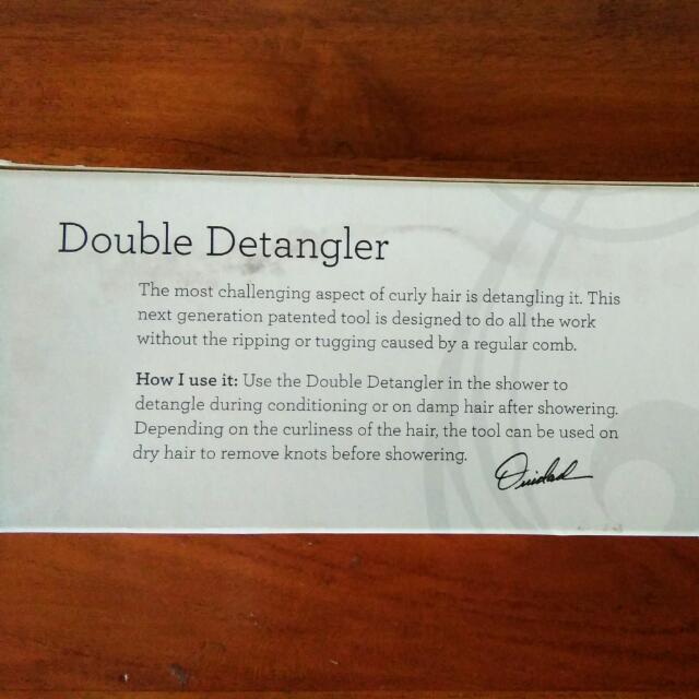 Ouidad Double Detangler, Beauty & Personal Care, Hair on Carousell