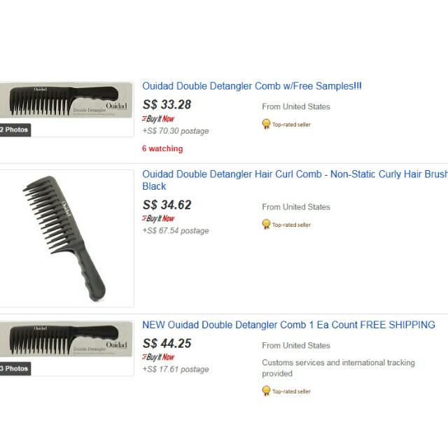 Ouidad Double Detangler, Beauty & Personal Care, Hair on Carousell