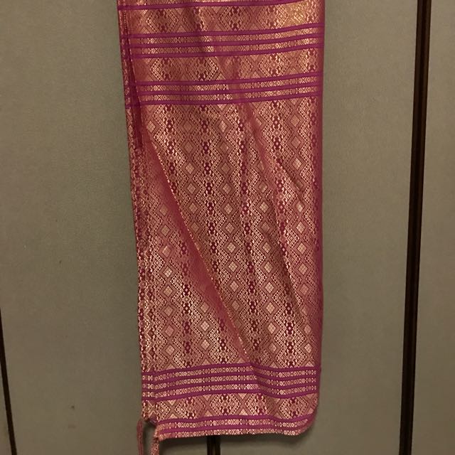 Pink Songket Raya Outfit, Women's Fashion, Dresses & Sets, Traditional ...