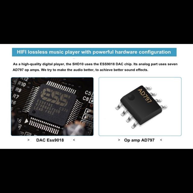 shinrico shd10 support 32Bit/192KHz DAC Ess9018 hifi home audio Player ...