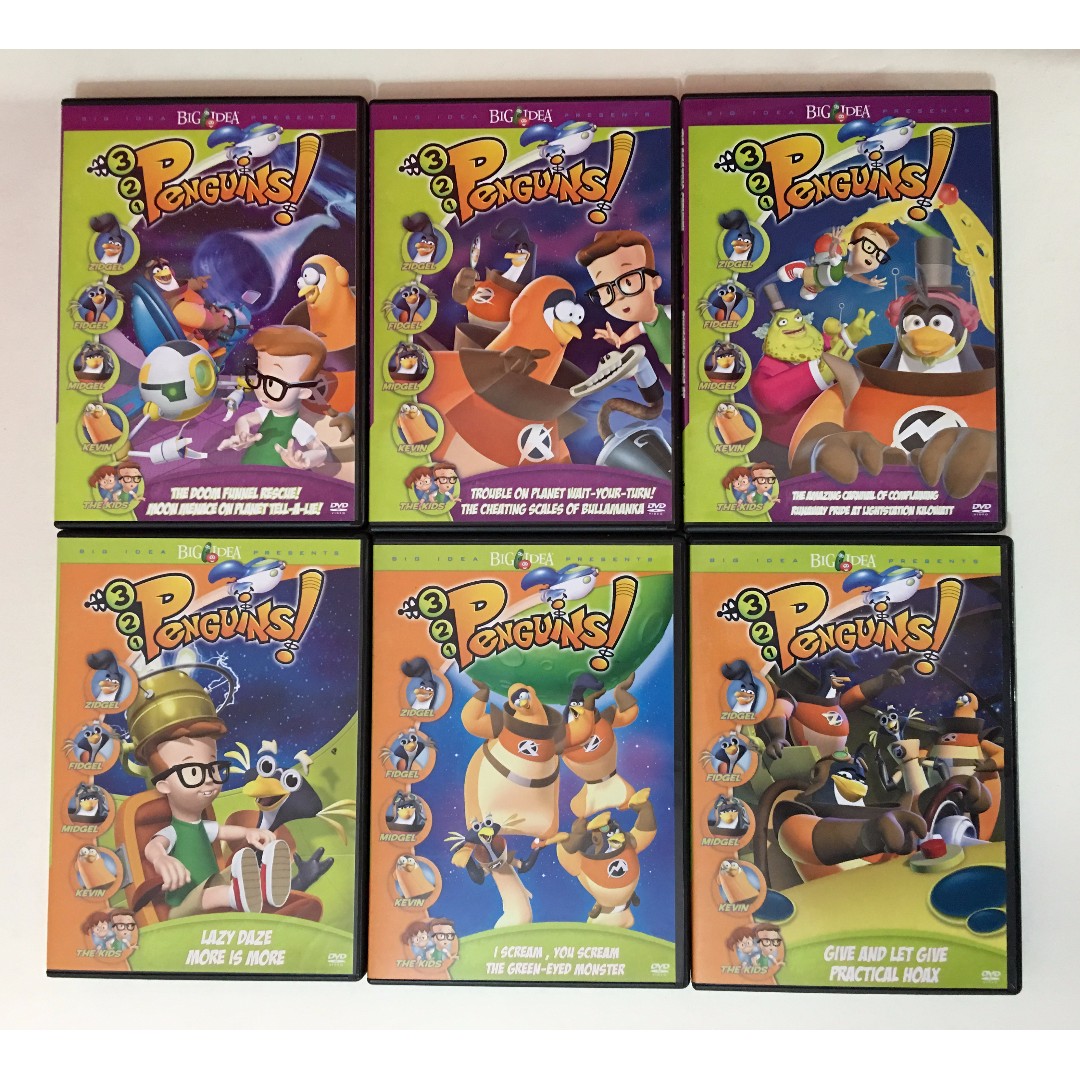 Big Idea 321 Penguins DVD 6pcs, Hobbies & Toys, Music & Media, CDs ...