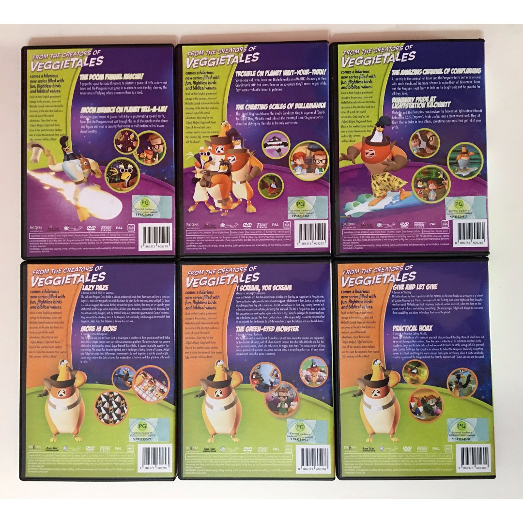 Big Idea 321 Penguins DVD 6pcs, Hobbies & Toys, Music & Media, CDs ...