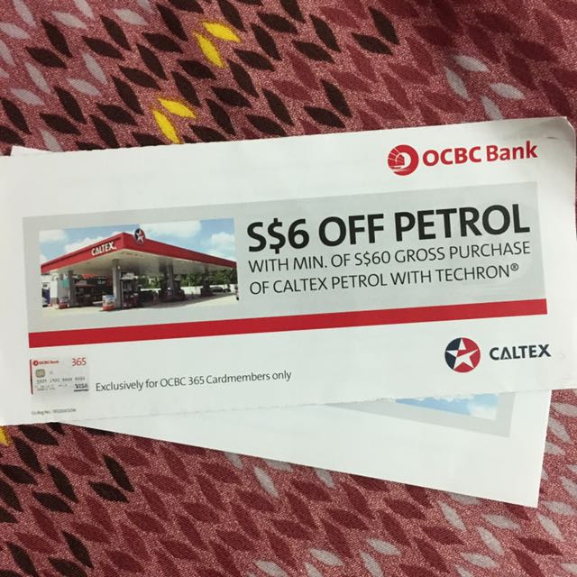 Caltex $6 Off Voucher, Entertainment, Gift Cards & Vouchers on Carousell