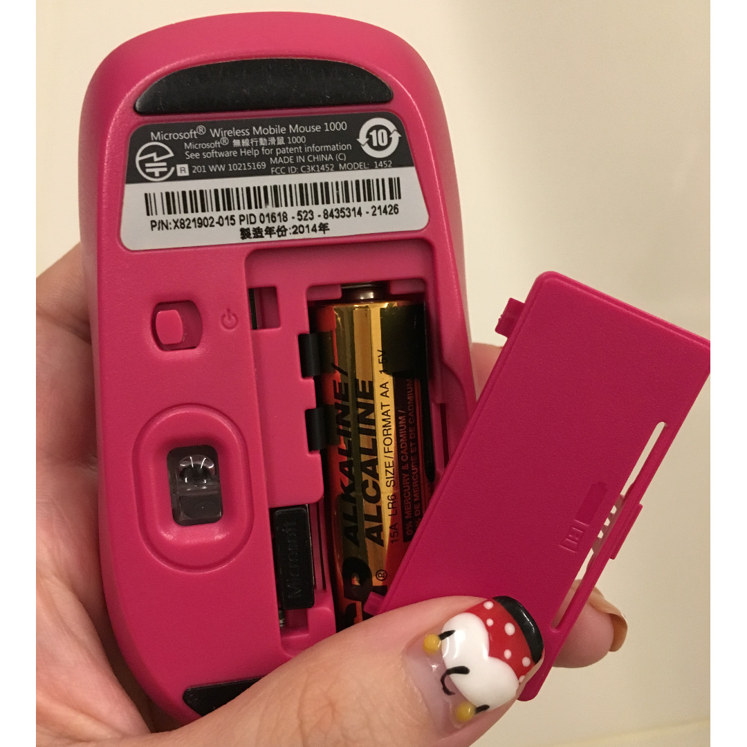 Microsoft Hot Pink Wireless Mouse 1000, Electronics, Computer Parts ...