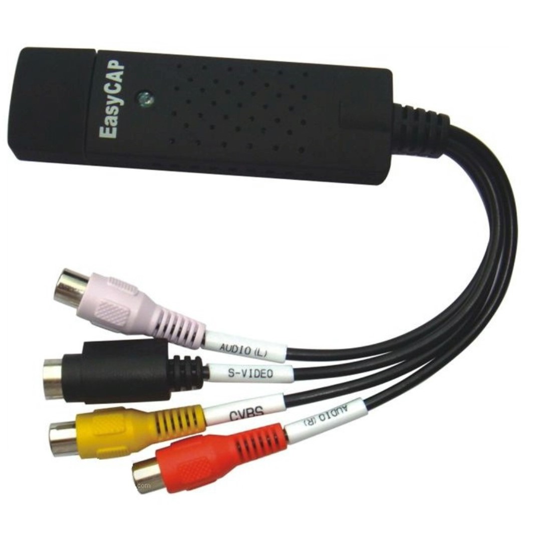 EasyCAP USB視頻採集卡 監控視頻採集卡 一路採集卡 - S1001, 電腦＆科技, 電腦周邊及配件, 電腦線、轉接線及轉換器 - Carousell