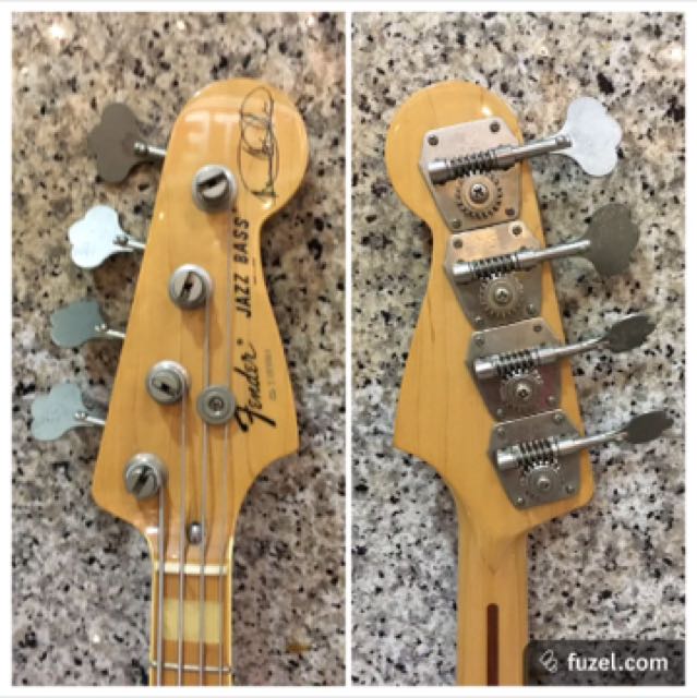 Fender Japan Made Marcus Miller 4 String Jazz Bass Guitar, Hobbies ...