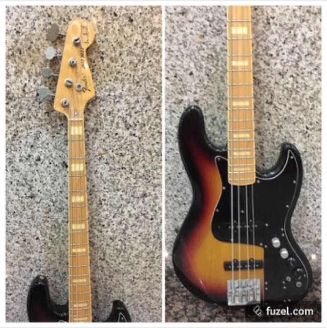 Fender Japan Made Marcus Miller 4 String Jazz Bass Guitar, Hobbies ...