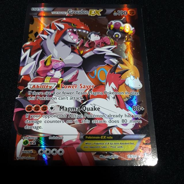 Team Magma's Groudon Ex Full Art. Pokemon Tcg., Hobbies & Toys, Toys ...