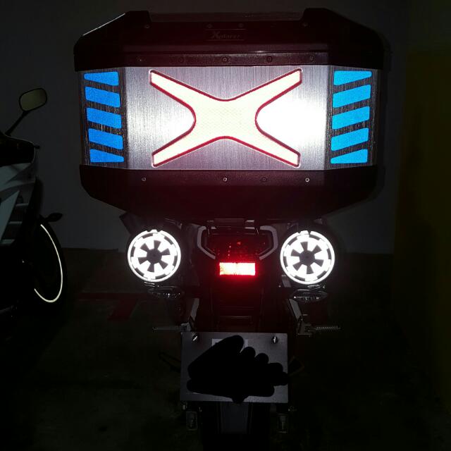 Top Case Reflective Stickers: Hepco & Becker/Krauser Xplorer 45L top ...