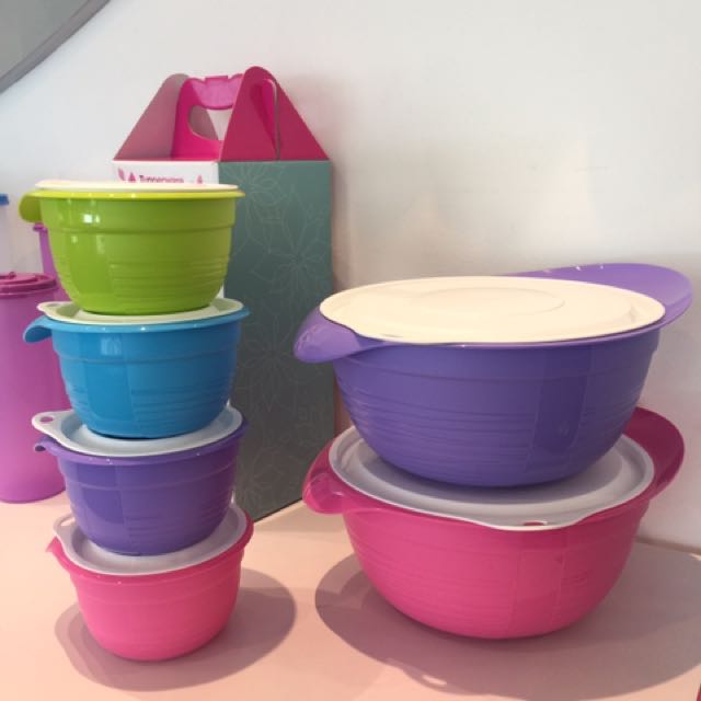 Tupperware Pretty Pastel Set With Gift Box!, TV & Home Appliances ...