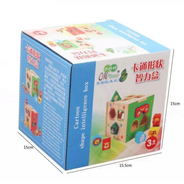 Wooden Shape Intelligence Box, Babies & Kids, Infant Playtime on Carousell