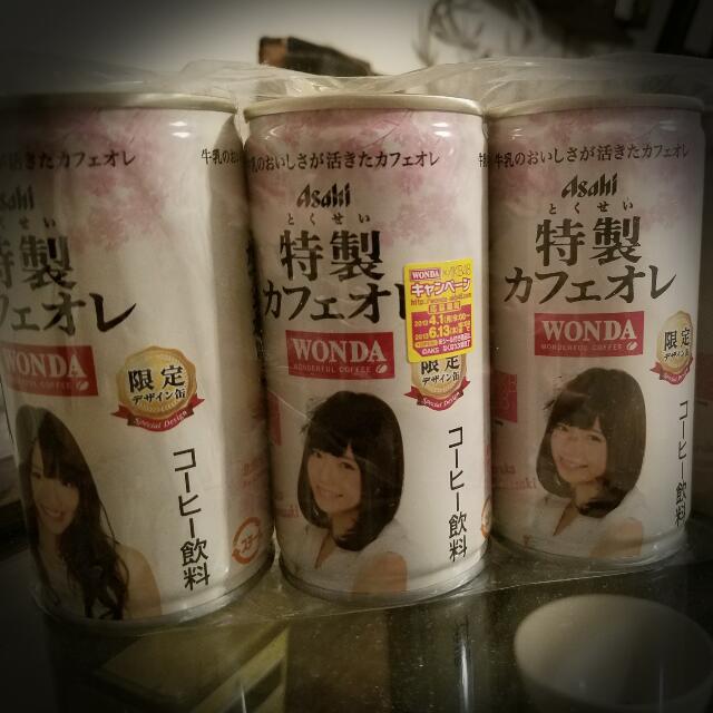 日本限定 AKB48 Asahi wonderful coffee, 興趣及遊戲, 收藏品及紀念品, 明星周邊 - Carousell