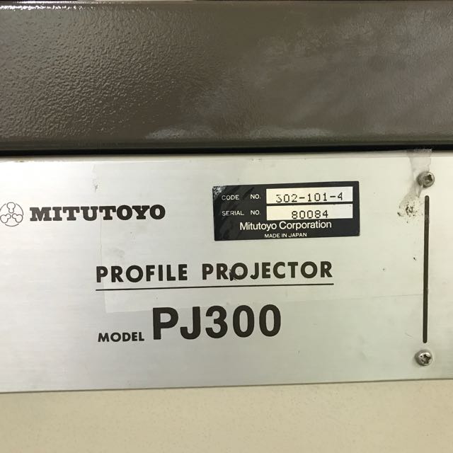 Mitutoyo Profile Projector PJ300, TV & Home Appliances, TV ...