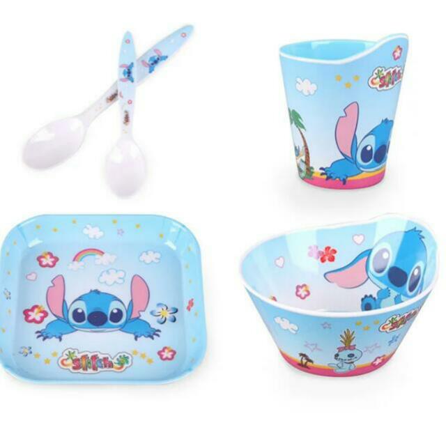 lilo and stitch bowl cups mugs spoon plate kitchen utensils set, TV ...