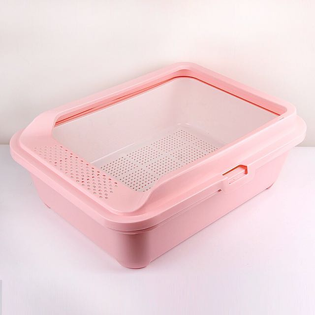 Pine Cat Litter Tray With Mesh Sieve, Pet Supplies, Homes & Other Pet ...