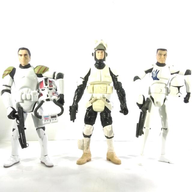 Star Wars Scout Trooper + Elite Clone Pilot + Echo Clone Trooper ...