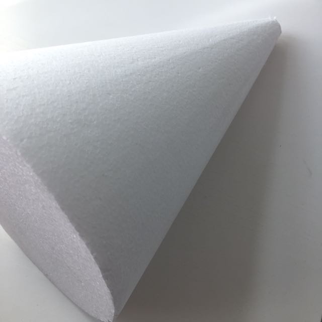 Styrofoam Cone (15*25cm), Hobbies & Toys, Stationery & Craft, Craft ...