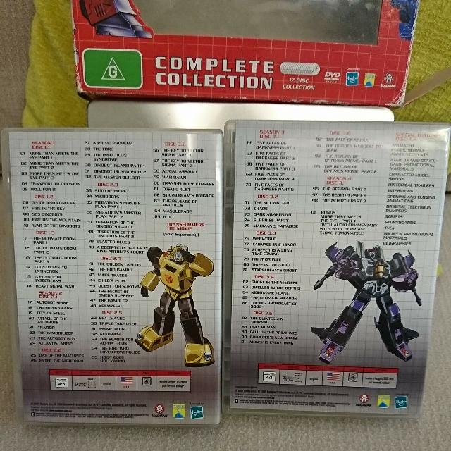 Transformers complete collection Dvd (17 Disc) ** Region 4 USA ...