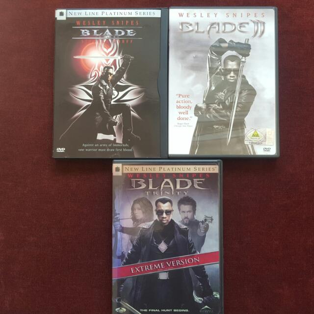 Blade Trilogy DVDs, Hobbies & Toys, Music & Media, CDs & DVDs on Carousell
