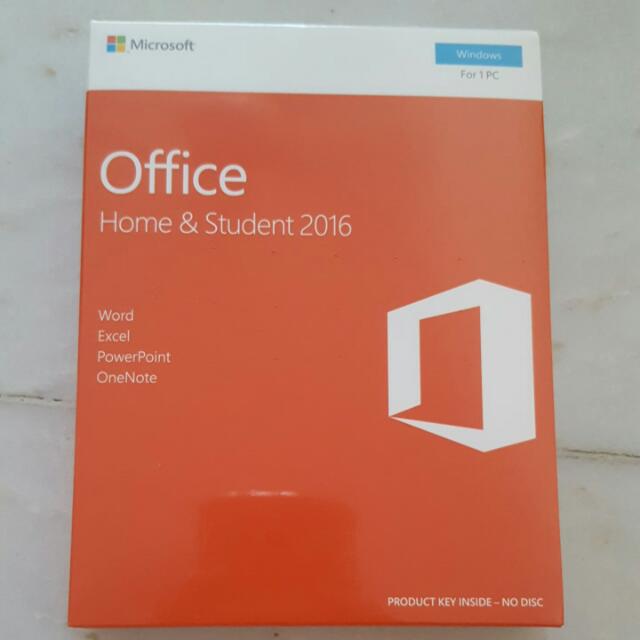 Microsft Office - Home &Student 2016, Computers & Tech, Parts ...