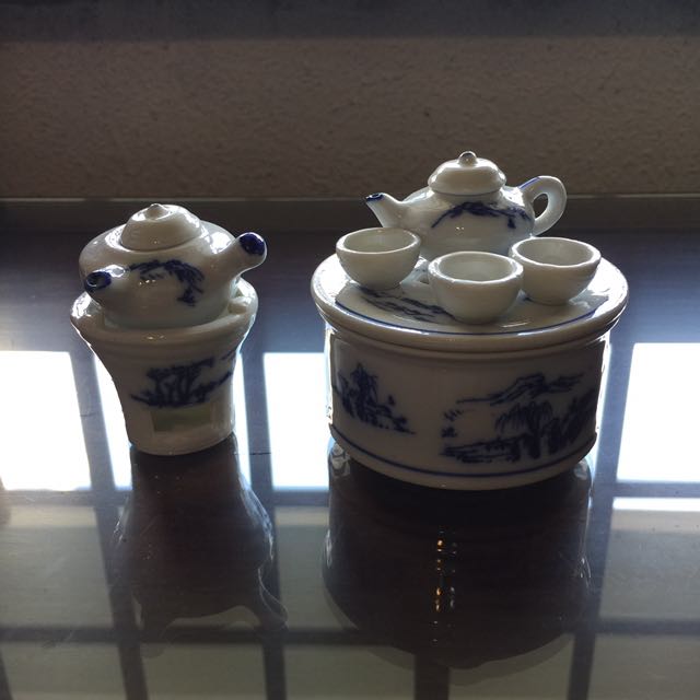 Mini Traditional Chinese Tea Set Display, Furniture & Home Living, Home ...