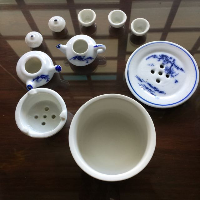 Mini Traditional Chinese Tea Set Display, Furniture & Home Living, Home ...