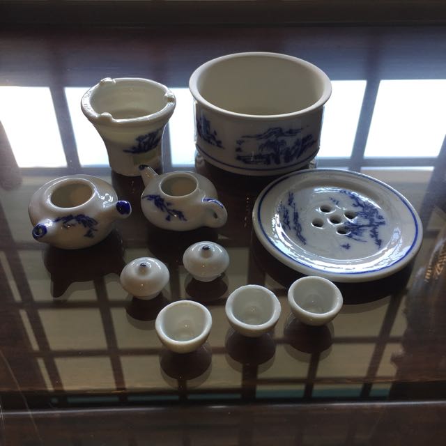 Mini Traditional Chinese Tea Set Display, Furniture & Home Living, Home ...