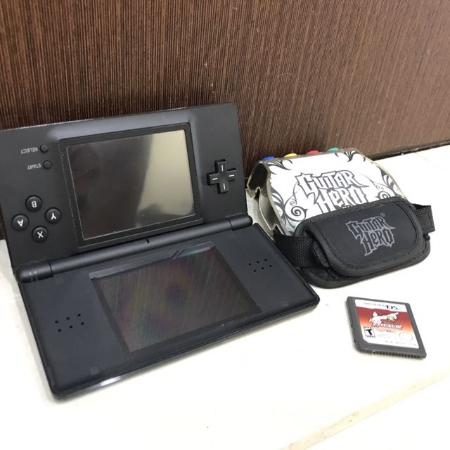 [SOLD] Nintendo DS Lite With Guitar Hero Attachment, Video Gaming ...