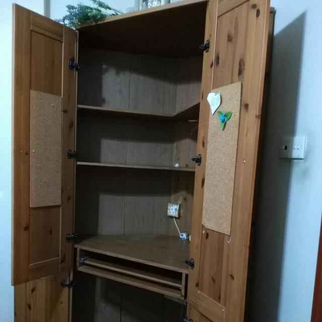 Ikea Corner Unit Computer Desk & Shelves., Furniture & Home Living ...