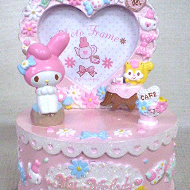 My melody Photo Flame & Music box MIB F/S SANRIO from JAPAN, 興趣及遊戲, 旅行 ...