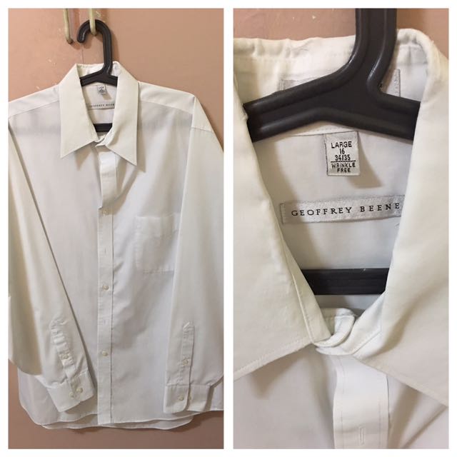 Trubenized (Geoffrey Beene) White Long sleeve, Men's Fashion, Tops ...