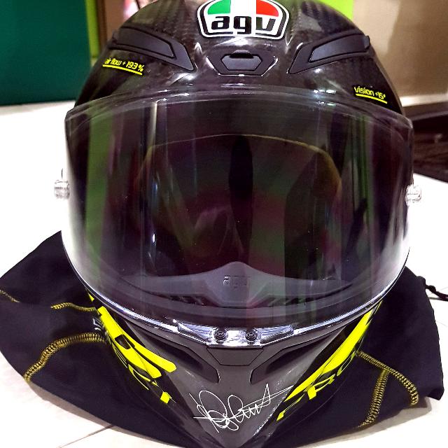 AGV Pista Gp Project 46 Helmet(with Rossi Signature)Authentic. Full ...