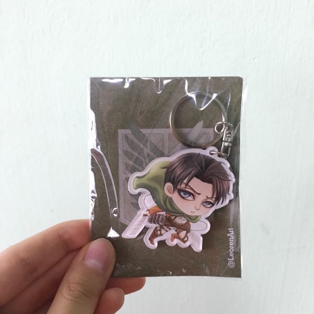 Attack On Titan Levi Keychain, Hobbies & Toys, Memorabilia ...