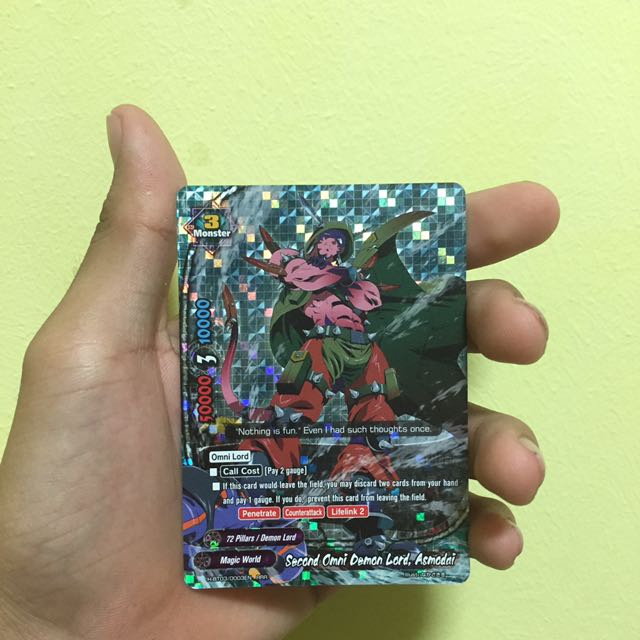 Buddyfight Second Omni Demon Lord,Asmodai, Hobbies & Toys, Toys & Games ...