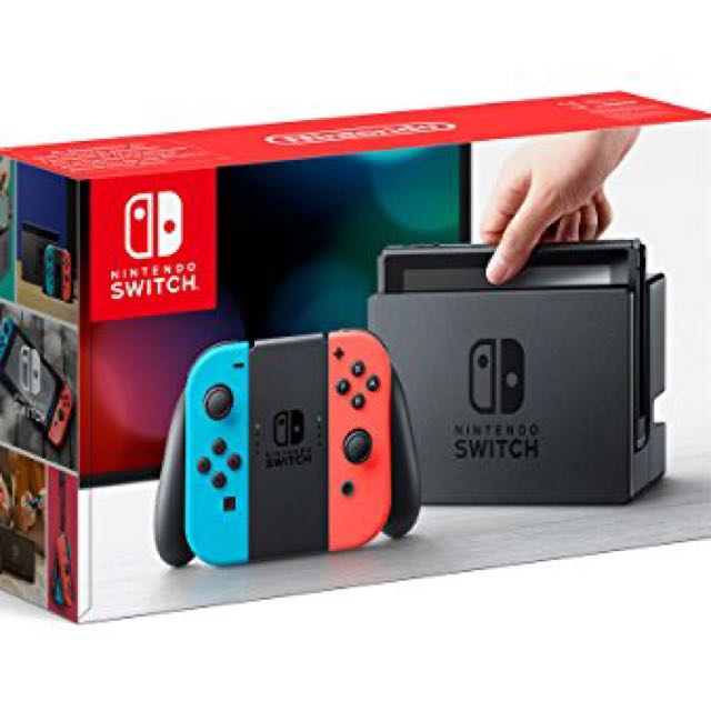 Nintendo Switch Neon Red and Blue, Video Gaming, Video Games, Nintendo ...