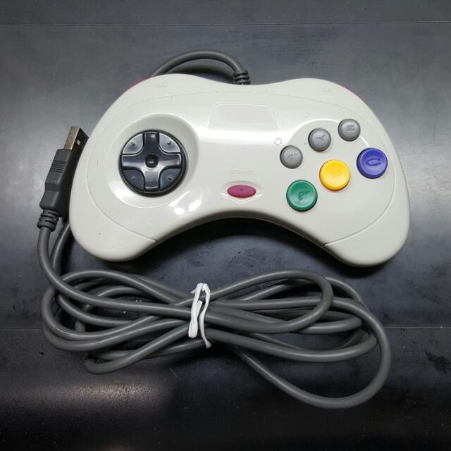 Usb White Sega Saturn Controller, Video Gaming, Gaming Accessories ...