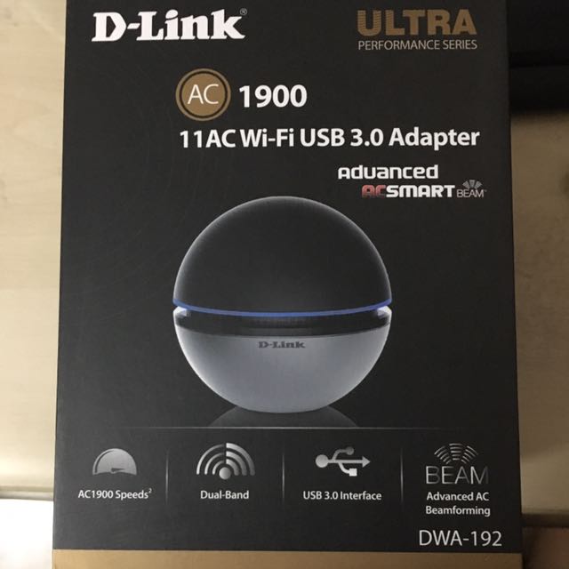 D-link AC1900 Wi-Fi USB 3.0 Adapter (DWA-192), Computers & Tech, Parts ...