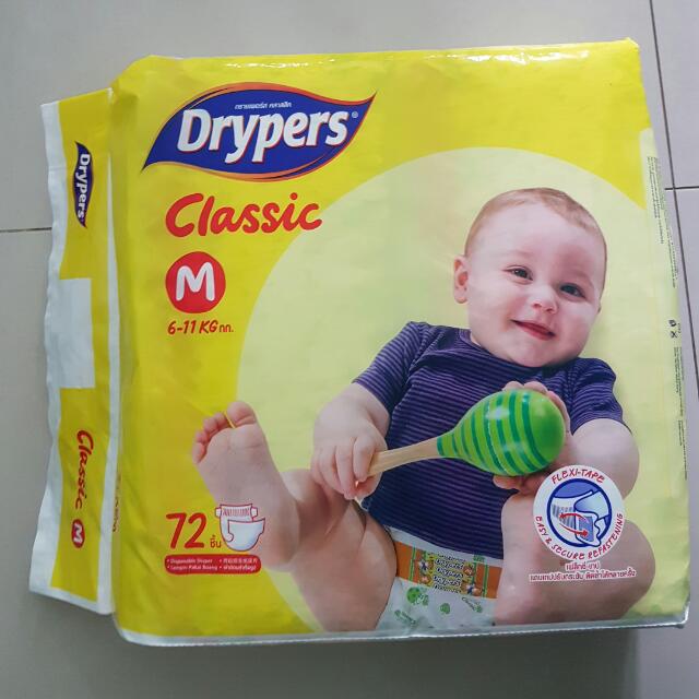 Drypers Classic, Babies & Kids, Bathing & Changing, Diapers & Baby ...
