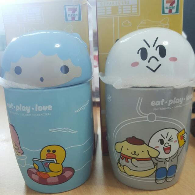 line friends x sanrio characters ceramic mug, TV & Home Appliances ...