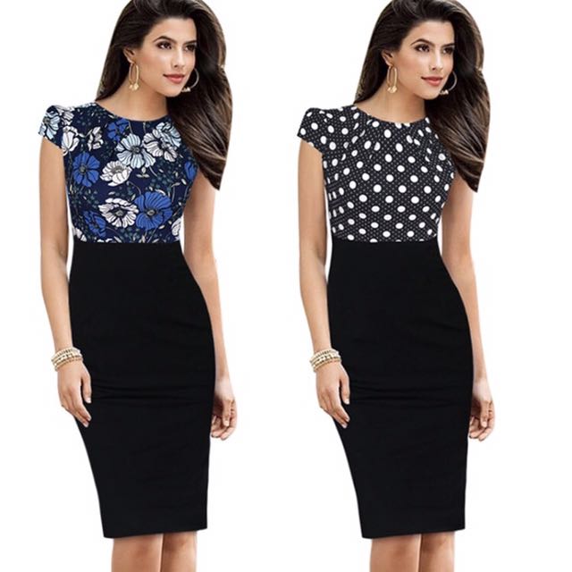 *PREORDER* Smart Casual Office Dress, Women's Fashion, Clothes, Dresses ...