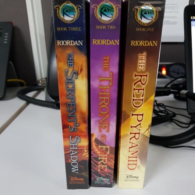 Rick Riordan Kane Series. The Red Pyramid, The Throne Of Fire And The ...