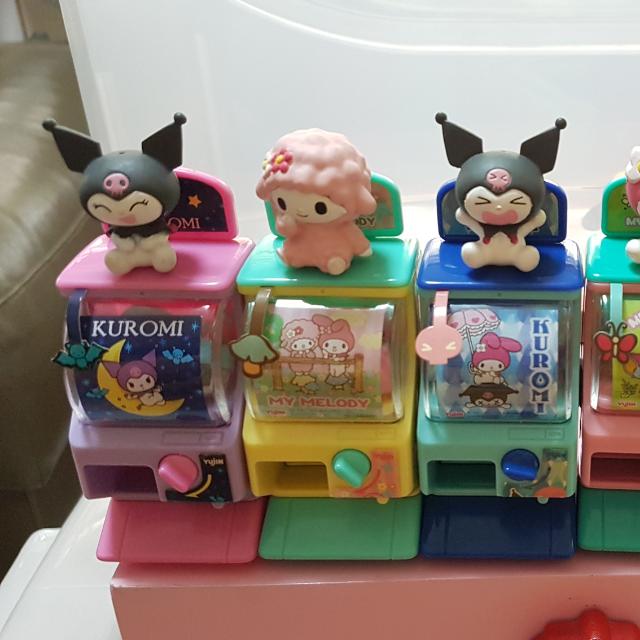 Sanrio Yujin My Melody Kuromi Mini Capsule Machines Gacha Gachapon ...