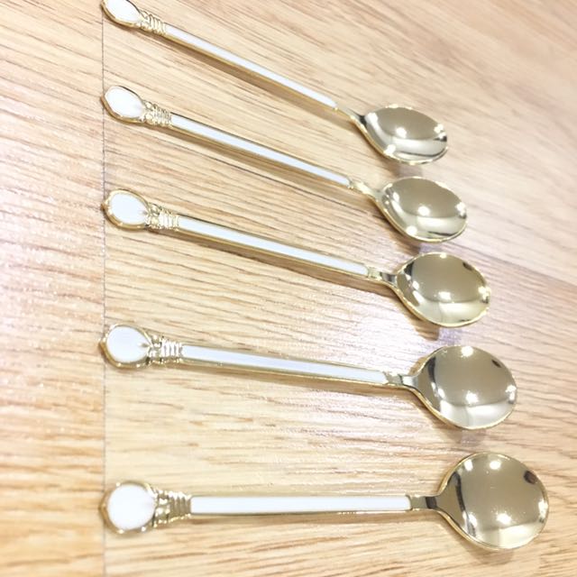 Vintage Camel Gold Plated Mocca Spoons, Furniture & Home Living, Home Decor, Vases & Decorative ...