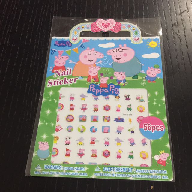 Brand New Disney Cartoons Peppa Pig Nails Stickers Sets only sell at $2 ...