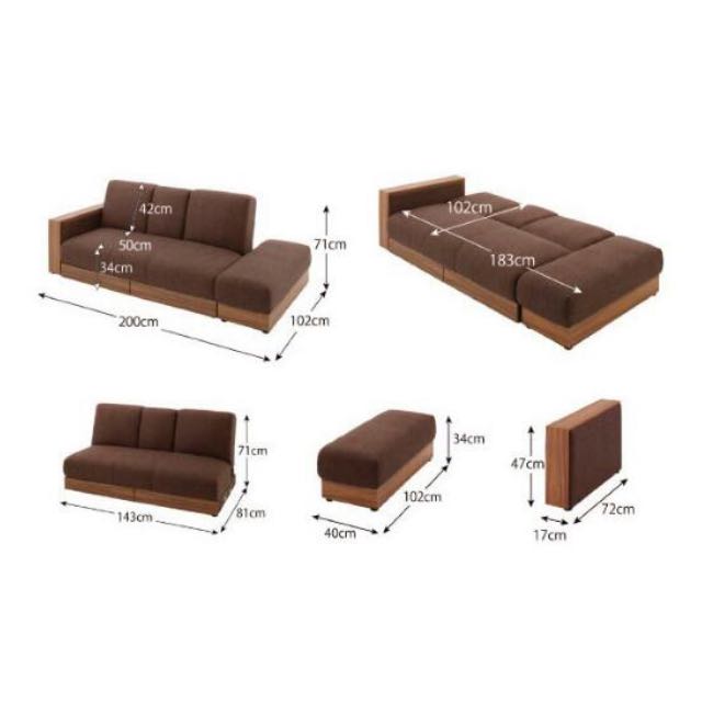 Japanese Minimalist Sofabed With Storage, Furniture & Home Living ...
