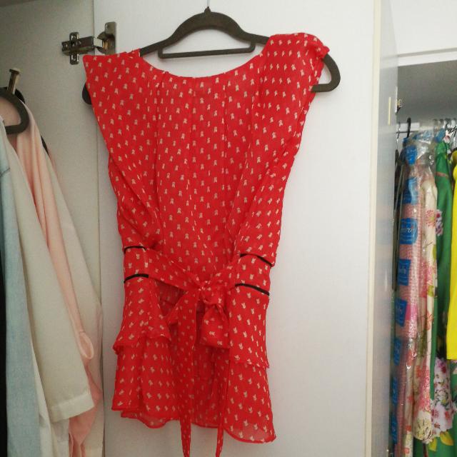 Bright Chiffon TOP, Women's Fashion, Tops, Blouses on Carousell