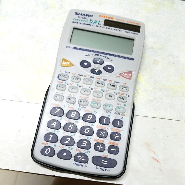 Sharp EL-506V 公開試用計數機 計算機, 興趣及遊戲, 手作＆自家設計, 文具 - Carousell